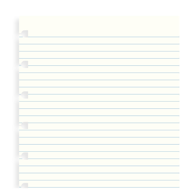 Filofax Notebook A5 Ruled Paper Refill - Filofax – Filofax CA